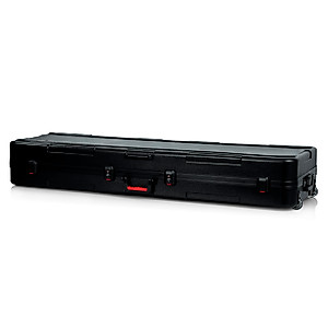 Gator Cases Molded Flight Case for Deep 88-Note Keyboards with TSA Approved Locking Latches and Recessed Wheels; (GTSA-KEY88D)