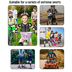 Reomoto Kids Full Body Protector Youth Dirt Bike Gear for Motorcycle Cycling Skiing Motorbike Riding Bike Vest with Knee Elbow Protectors