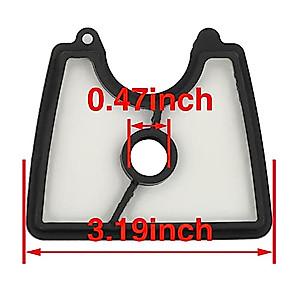 Milttor 6 Packs 125B 545112101 Air Filter Fit Hus 125B 125BX 125BVX Leaf Blower 545 11 21-01