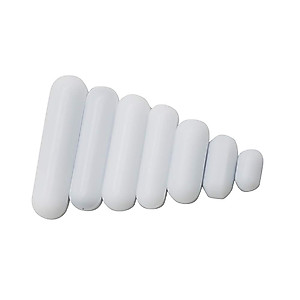 WEST TUNE 7Pcs Different Sizes PTFE Magnetic Stirrer Mixer Stir Bar,Laboratory Stir Bars Set for Multiple Capacity