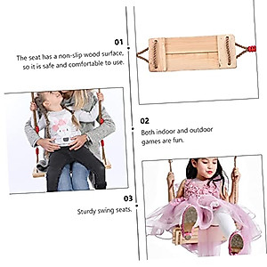 TOYANDONA Wood Swing 1pc The Swing Indoor Swing for Outdoor Baby Swings for Infants Outside for Kids Babys Outdoor Rope Wooden Swing Hanging Swing Seats Playgroud