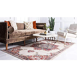 Unique Loom Utopia Collection Traditional Classic Vintage Inspired Area Rug with Warm Hues, 2' 2" x 3' 1" Rectangle, Cream/Blue