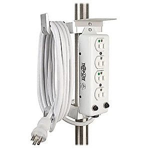 Tripp Lite Hospital Mounting Clamp for Medical-Grade Power Strips, Hospital Power Strip Holder (PSCLAMP), White