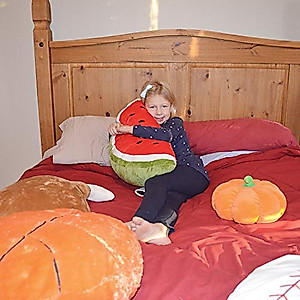 Watermelon Pillow Kids Stuffed Plush: Girls Melon Slice Throw Stuff Toy