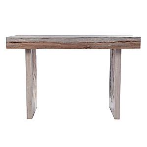 YLEOOB 45 inch Artificial Marble Table, Home Computer Table, Small Desk, Office Desk, Suitable for Living Room and Bedroom