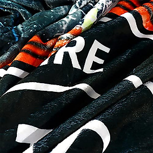 SXCHEN Blankets Plush Sofa Bed Throw Blanket Firefighter Fire Sign Firemen Hero Father's Day 60"x80"