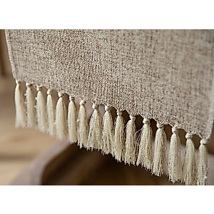 ZeeMart Beige Table Runners 72 Inches Long, Burlap Linen Style Rustic Farmhouse Table Runner, Boho Woven Dining Table Runner, 13x72 Inches, Oatmeal Beige