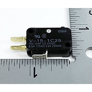 Omron Micro Limit Switch V-15-1C25 15A 125/250VAC #E66D (Pack of 2)