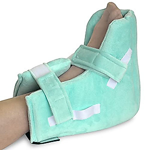 NYOrtho Heel Protector Cushion - Pressure Relieving Pillow with Cooling Gel Pack For Heel Ulcers, Opening At The Heal Soft Fabric Average Adult | Single Boot