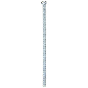 Small Parts Steel Pan Head Machine Screw, Zinc Plated, Meets ASME B18.6.3, #2 Phillips Drive, #10-24 Thread Size, 5-1/2" Length, Fully Threaded, Imported (Pack of 10)