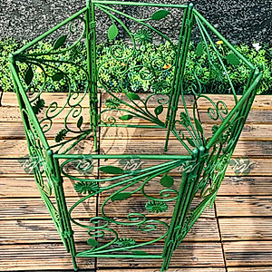Didiseaon 6pcs Tomato Support Garden Fence Edging Orchid Support Stakes Decorative Garden Edging Lawn Fence Pot Plants Indoor Vine Plant Climbing Stand Planter Climbing Vine Fiberglass Rod