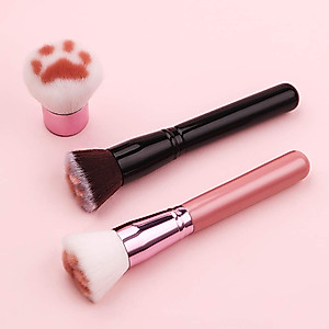 Cat Paw Foundation Makeup Brush - Professional Cosmetic Brush of Foundation Brushes, Powder Brush Blush Brush, Concealer Brush, Contour Brush, Powder Brush Cosmetic Tool (4PCS NEW SET)