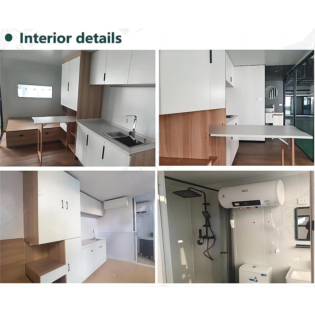 Prefabricated Home on Wheels, Portable 20ft House for Camping, Traveling, Backpacking, and Fishing. Fully Furnished Kitchen and Bathroom!