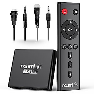 NEUMI Atom 4K Lite Ultra-HD Digital Media Player with Motion Sensor and Push Button Trigger Bundle, Plays 4K/UHD Videos from USB Drives and SD Cards, HEVC/H.265, HDMI, Automatic Playback and Looping