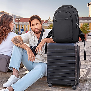 Travelon Anti-Theft Classic Large Backpack, Black, 12 x 18.5 x 6.5