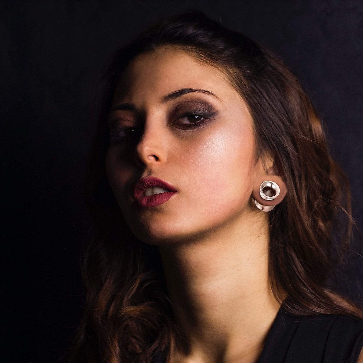 30 Pieces Stainless Steel Gauges Kit Screw Fit Taper Plug Tunnel Ear Expander Stretching Set, 6 Gauge to 00 Gauge