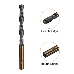 uxcell 3 Pcs 6.1mm 6.2mm Straight Shank Twist Drill Bits, High Speed Steel Metric Spiral Twist Drill Bit