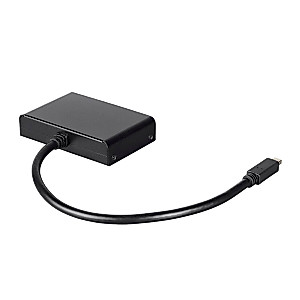 Monoprice 2-Port Mini DisplayPort 1.2 to HDMI Multi-Stream Transport (MST) Hub, Mini DP to HDMI,Black