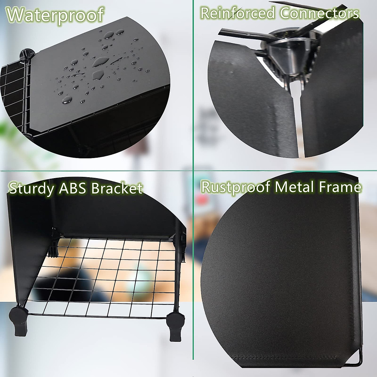 Upgraded 6 Cube Storage Organizer Shelf Storage Cubes Organizer Shelves with Hammer, DIY Shelf Organizer for Bedroom Study Children's Room