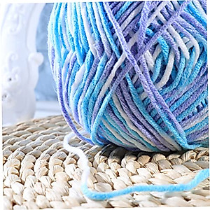 VILLCASE Knitting Yarn Soft Chunky Yarn Cotton Yarn for Crocheting Knitting Accessories Green Yellow Blue White Black red Yarn Blanket Yarn Bulky Yarn Cotton Yarn Cone Set Baby coarse Wool