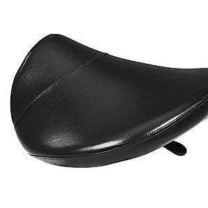 Master Massage Ergonomic Swivel Saddle Rolling Hydraulic Stool in Black