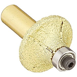 Toolocity RBQL044610 3/8-Inch Radius Brazed Router Bit 1/2-Inch Shank with Bearing
