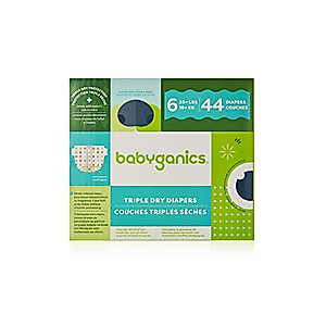Babyganics Diapers, Size 6, 44 ct, Ultra Absorbent Diapers