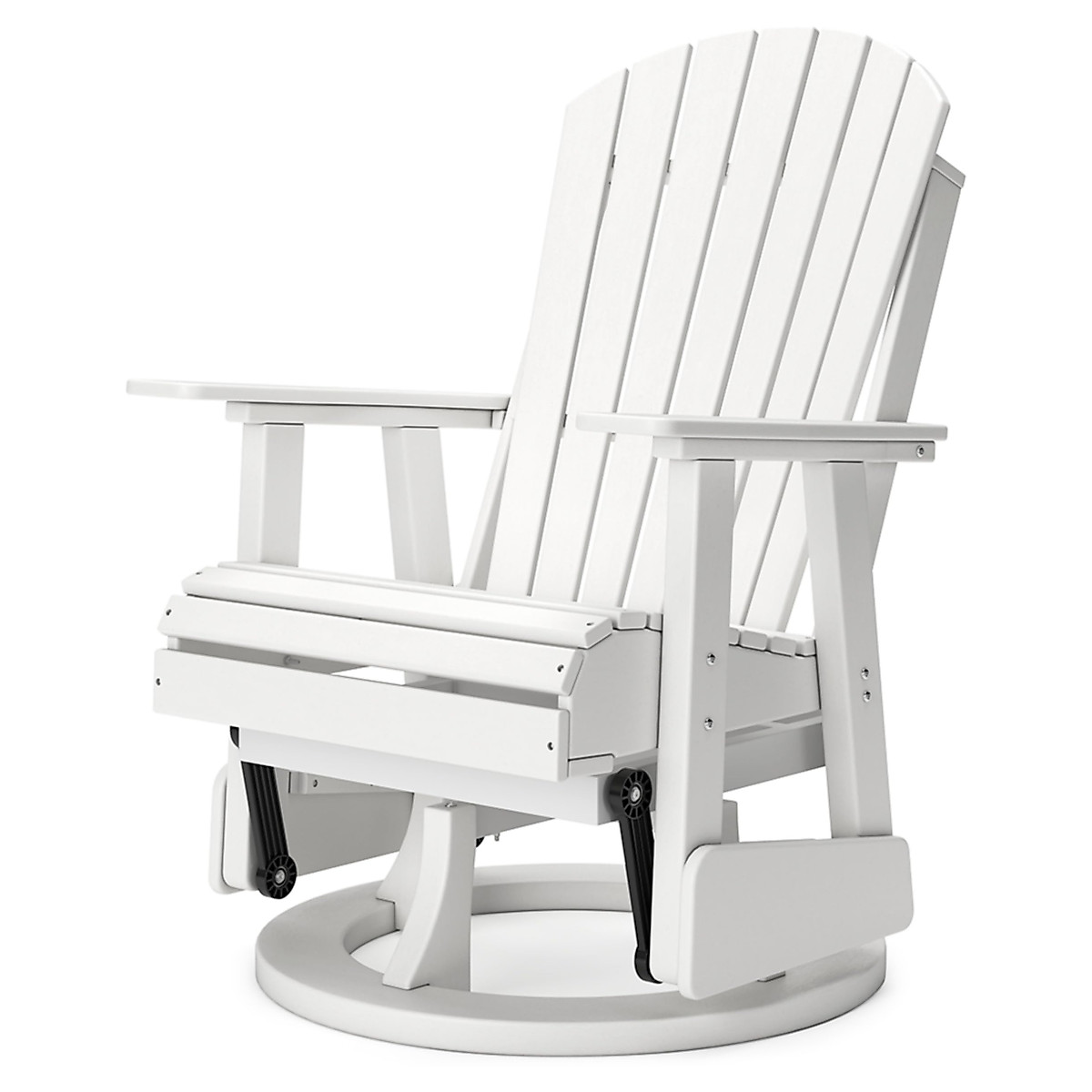 Signature Design by Ashley Hyland Wave Outdoor Swivel Glider Chair, 31" W x 30" D x 42" H, White