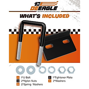 DEEAGLE Hitch Tightener Anti Rattle Stabilizer for 1.25" to 2" Trailer Hitches Reduce Movement On Hitch Mount Cargo Carrier Bike Rack Boat, RV Trailer Accessories