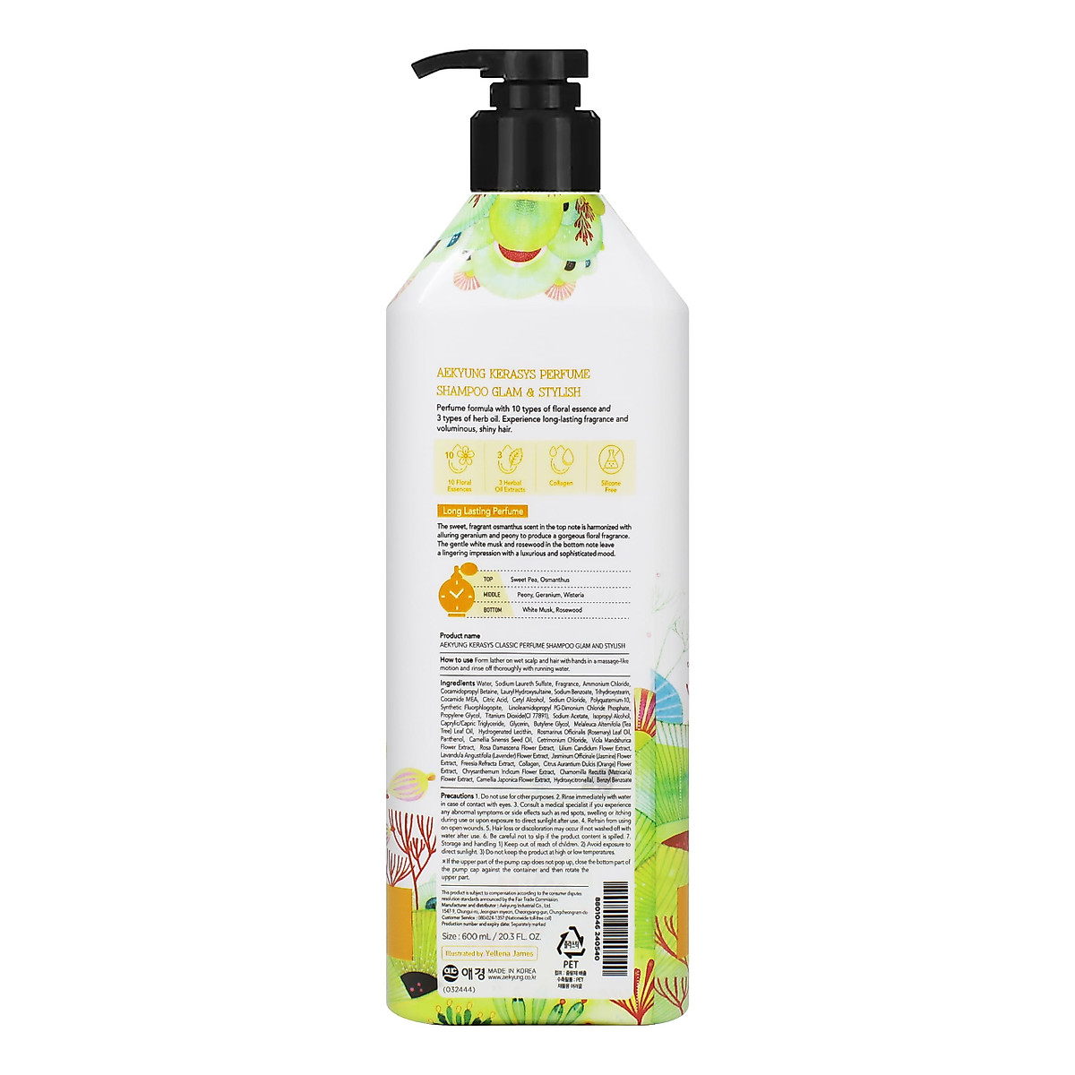 Kerasys Perfume Glam Stylish 20.3 fl oz / 600 ml (Shampoo + Conditioner Set)