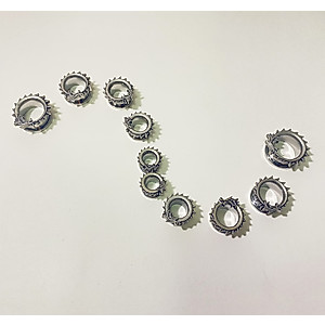 Punk Dragon Stainless Steel Screw On Ear Tunnels and Plugs Personalized Double Flared Ear Gauges Expander Stretching Tunnels Earlobe Plugs Body Piercing Jewelry for Men Women Boys Teen Girls (00g(10mm))