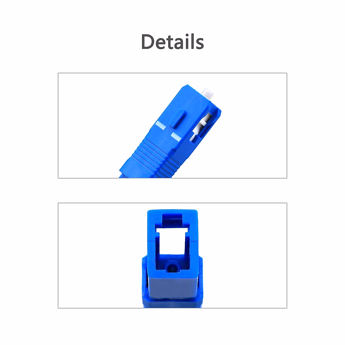 KELUSHI FTTH Optical Equipment Tool LC Female to SC Male Hybrid Flange Singlemode 9/125 SM Optical Fiber Adapter Connector for Digital Communication