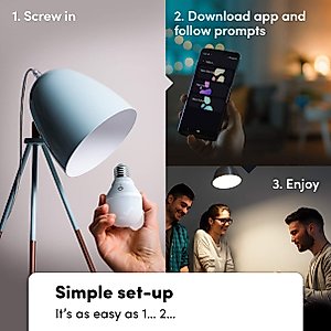 LIFX Color A19 800 lumens, Billions of Colors and Whites, Wi-Fi Smart LED Light Bulb, No bridge required, Works with Alexa, Hey Google, HomeKit and Siri.