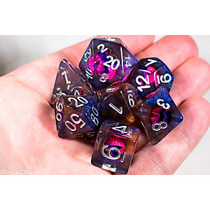 Demon Eye Dragon Eye Dice 7-Dice Set Resin Dungeons and Dragons Dice