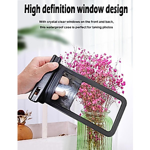 KUXNGUYI Waterproof Phone Pouch [2-Pack with Lanyard],Universal IPX8 Diving Grade Underwater Case,HD Touch Large Cellphone Protector Waterproof Dry Bag Up to 7.2"