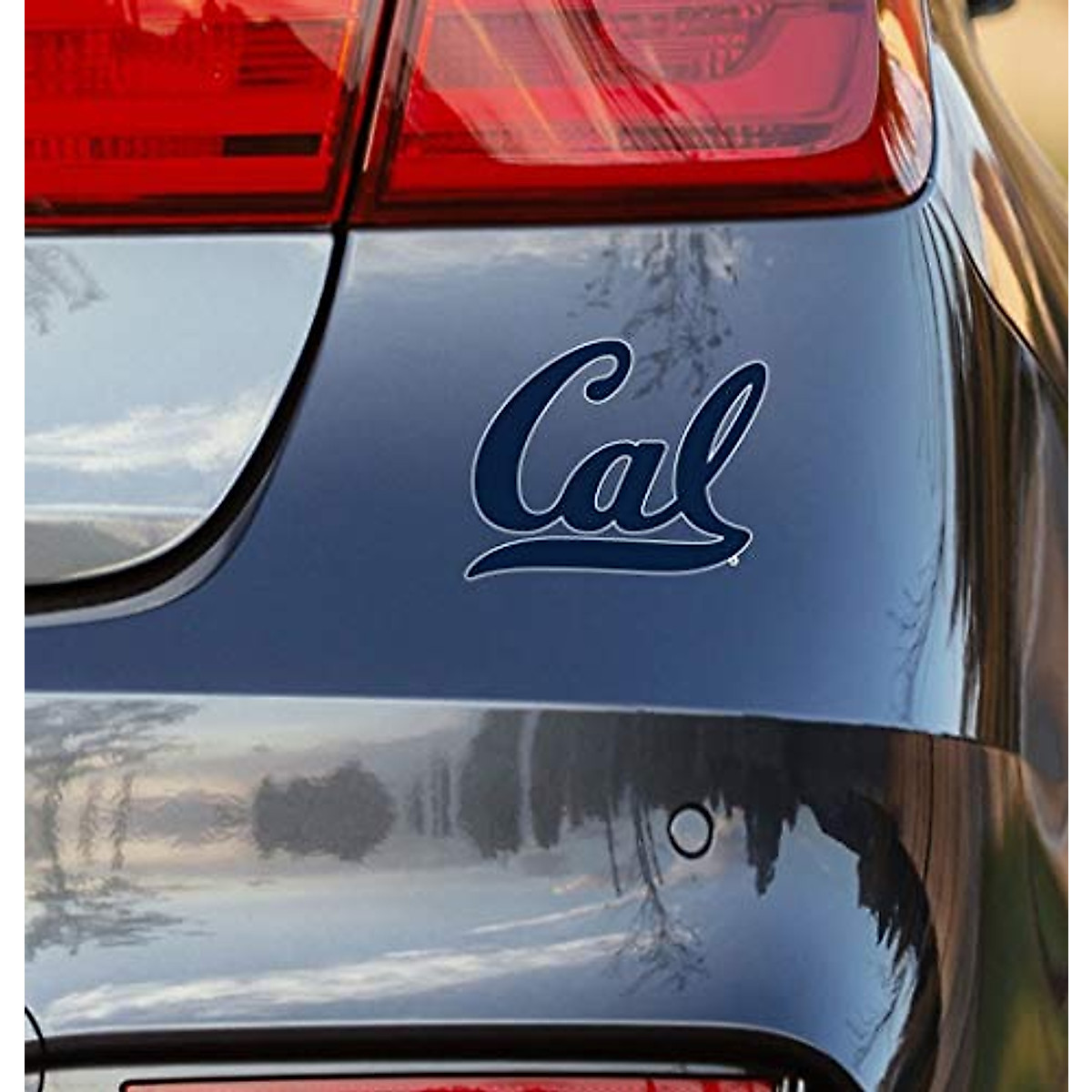 Nudge Nudge Printing University of California Berkeley Sticker Golden Bears Blue Cal Script Cursive Logo Car Decal Heavy-Duty Officially Licensed NCAA Vinyl for Bumpers, Window, Laptops, or Coolers