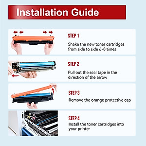 InkNI Compatible Toner Cartridge Replacement for TN660 TN-660 TN630 TN-630 High Yield to use with HL-L2300D HL-L2380DW DCP-L2540DW MFC-L2700DW MFC-L2740DW Printer Toner (Black, 4-Pack)