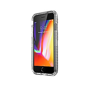 Speck Products Presidio Perfect-Clear with Grip Case, Compatible with iPhone SE (2022)| iPhone SE (2020)| iPhone 8| iPhone 7, Clear/Clear (136216-5085)