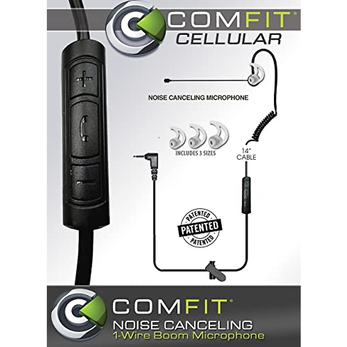 Klein Electronics - ComFit Noise Canceling Boom Microphone Earpiece