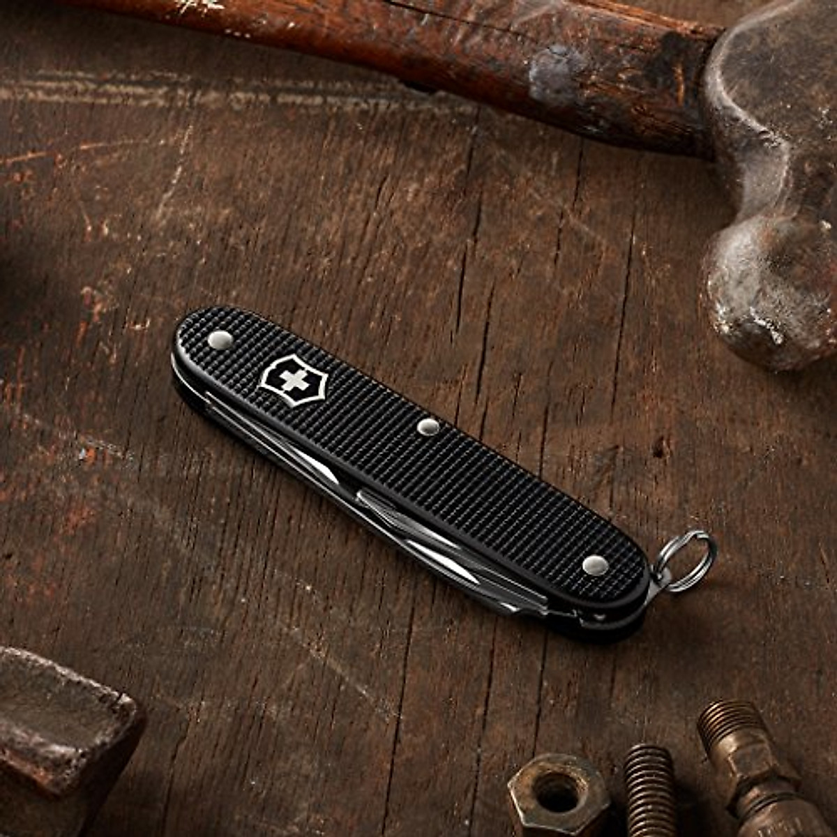 Victorinox Swiss Army Pioneer Knife, Black, 91mm
