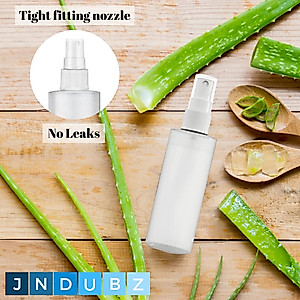 【Made In USA】Plastic Spray Bottle Fine Mist 4 Oz (120ml) – Refillable, Reusable, Portable Sprayer, Travel Size, Leak Proof for Household Use, Essential Oil, Cleaning Solution and Perfume (4 Pack)