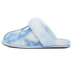 UGG Women's Scuffette Ii Watercolors Slipper, Cloudy Sky, 8