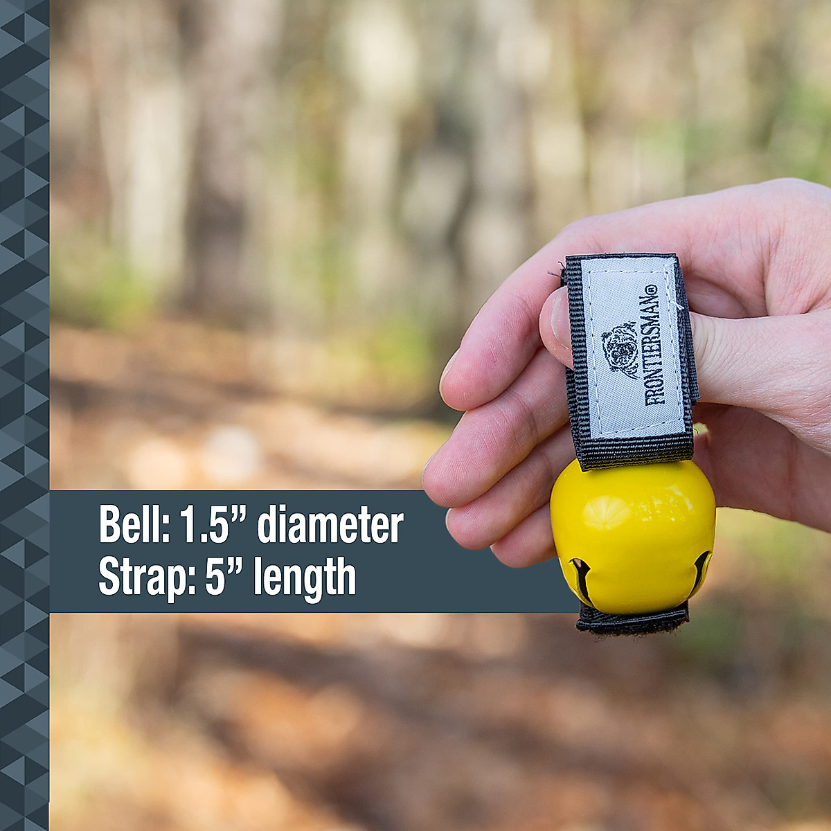 SABRE Frontiersman Bear Bell, Magnetic Silencer, Durable Hook and Loop Strap Attachment, Helps To Prevent Startling Bears While Hiking