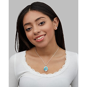 Disney Frozen Stud Earrings Set - Blue Crystal Stud Earrings and Anna and Elsa Earrings - Frozen Earrings - Elsa Jewelry - Disney Earrings