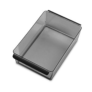 madesmart Fridge/Pantry 8in Wide Deep Bin, Carbon