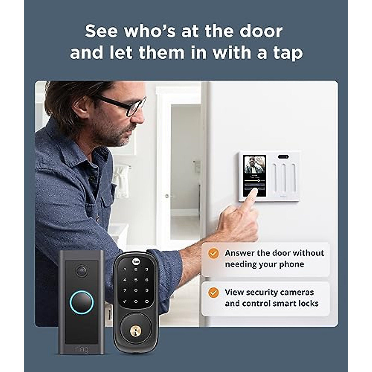Brilliant Smart Home Control (3-Switch Panel) — Alexa Built-In & Compatible with Ring, Sonos, Hue, Google Nest, Wemo, SmartThings, Apple HomeKit — In-Wall Touchscreen Control for Lights, Music, & More