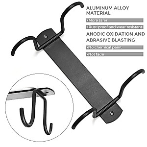 2PCS Mug Hooks Under Cabinet,Coffee Cups Holder with 8 Mug Hooks,Metal Mugs Hooks Under Shelf for Mugs,Coffee Cups and Kitchen Utensils(Black)