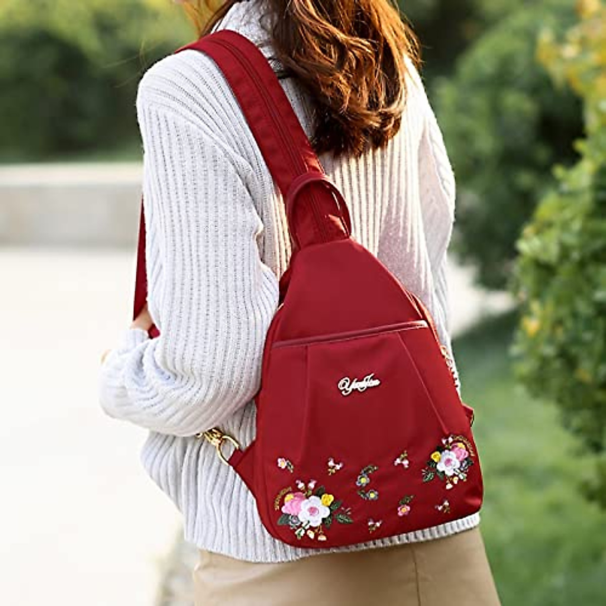 HPWRIU Quilted Backpack for Women Women Backpack Purse Fashion Casual Lightweight Travel School Shoulder Water Backpacks Kids