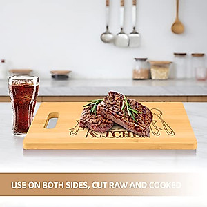 Cutting Board-Mothers Day Gifts,Grandma Gifts for Mothers Day，Personalized Engraved Bamboo Cutting Board Birthday Gifts for Grandma with Warm Saying