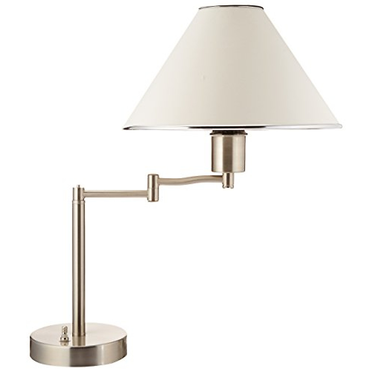 Boston Harbor TL-TB-8008-3L Swing Arm Adjustable Desk Lamp, 60 W, A19, 27.05, Satin Nickel